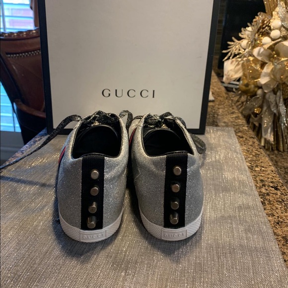 Gucci | Shoes | Woman Gucci Sneakers Glitter | Poshmark